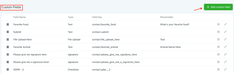 How to Create, Edit and Delete Custom Fields for GoHighLevel – Growthable